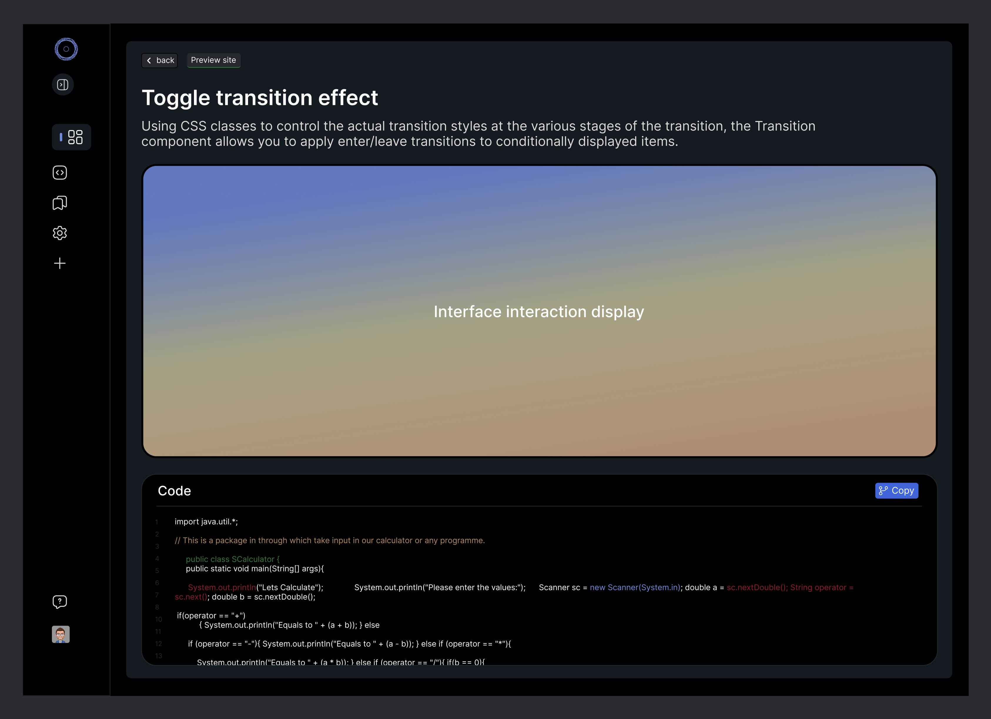 Interaction code display by ibrahim aliu on Dribbble