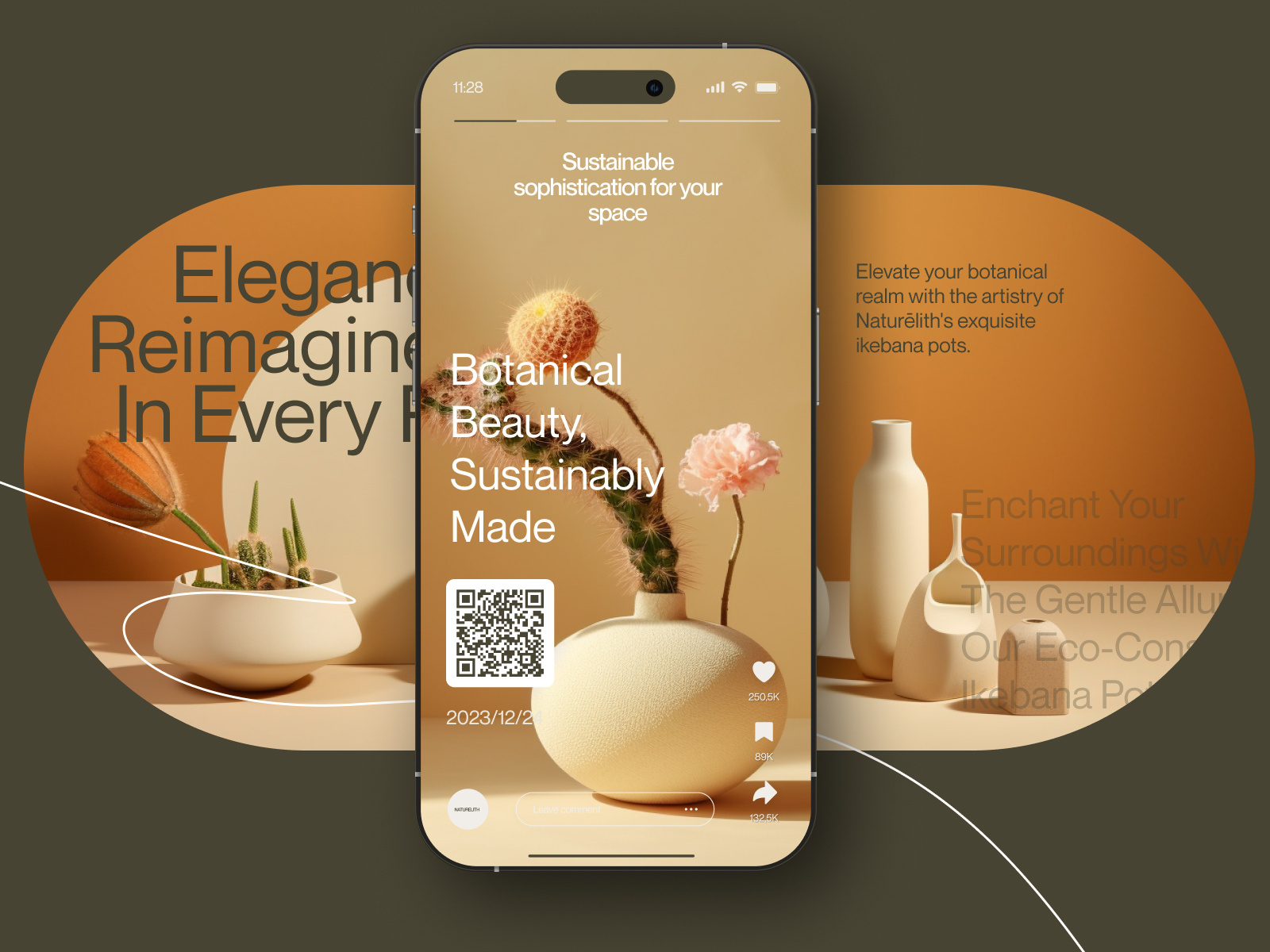 Minimalistic UI design Of Naturelith by Darina Yefymova on Dribbble
