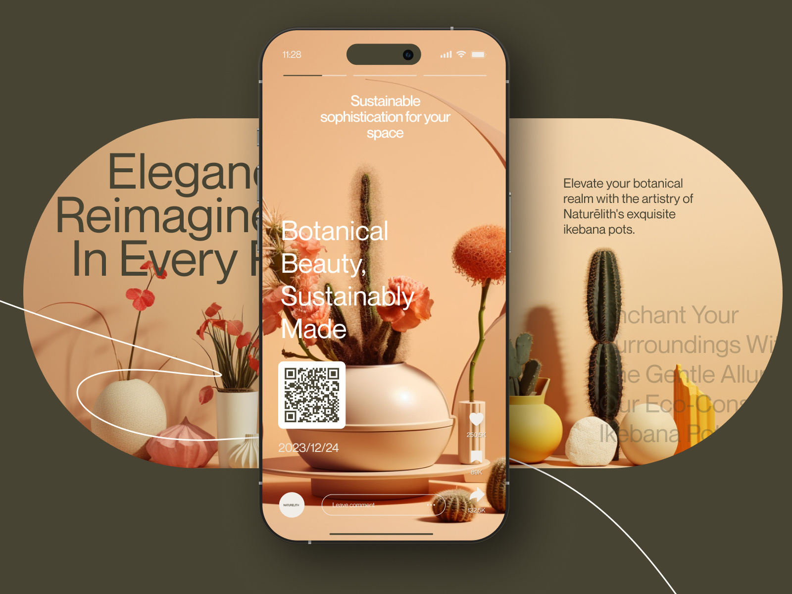 Minimalistic UI design Of Naturelith by Darina Yefymova on Dribbble