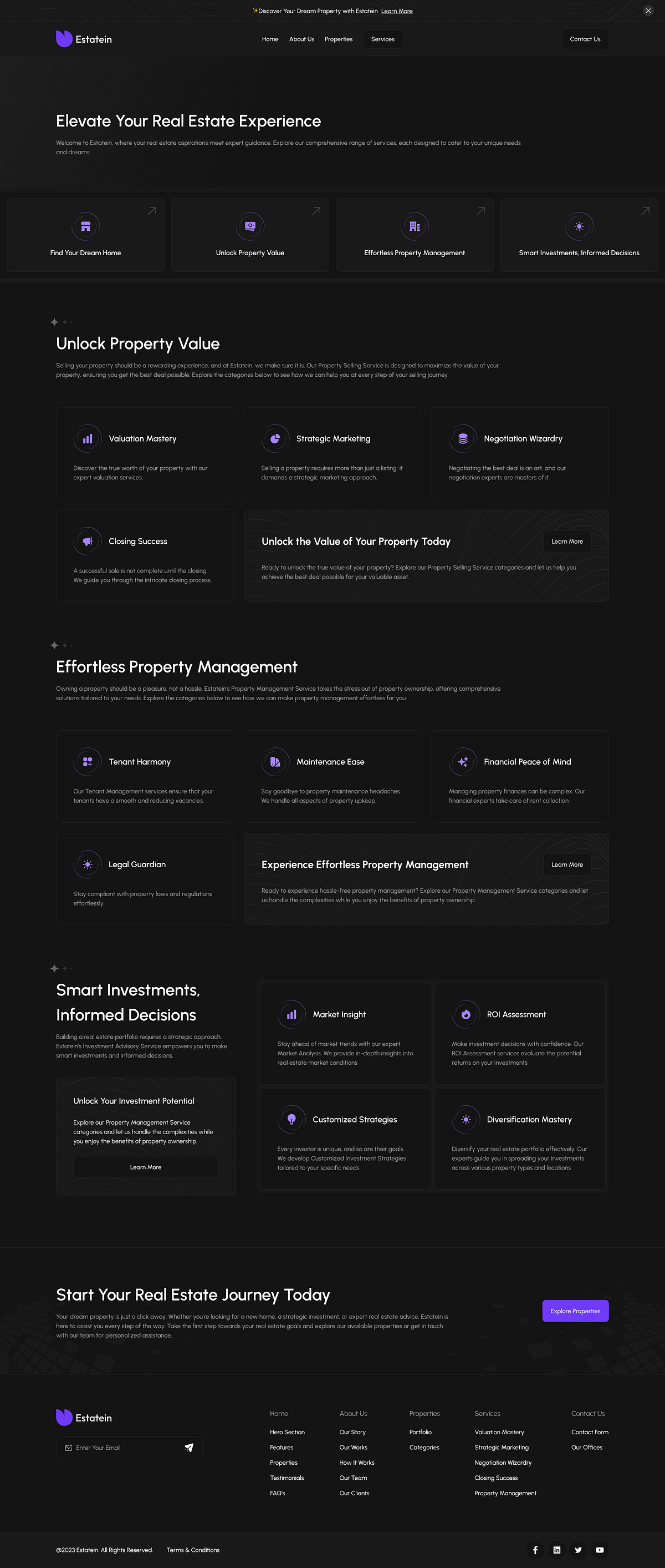 Our Services Page Design of Real Estate Website by Produce UI Resources for Produce UI on Dribbble