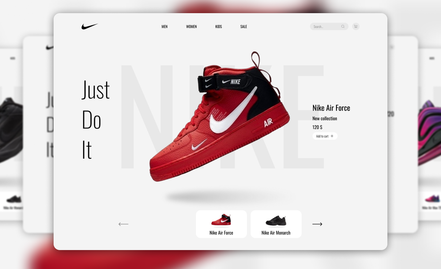 Nike Shoe web app design by EYASIN ISLAM on Dribbble
