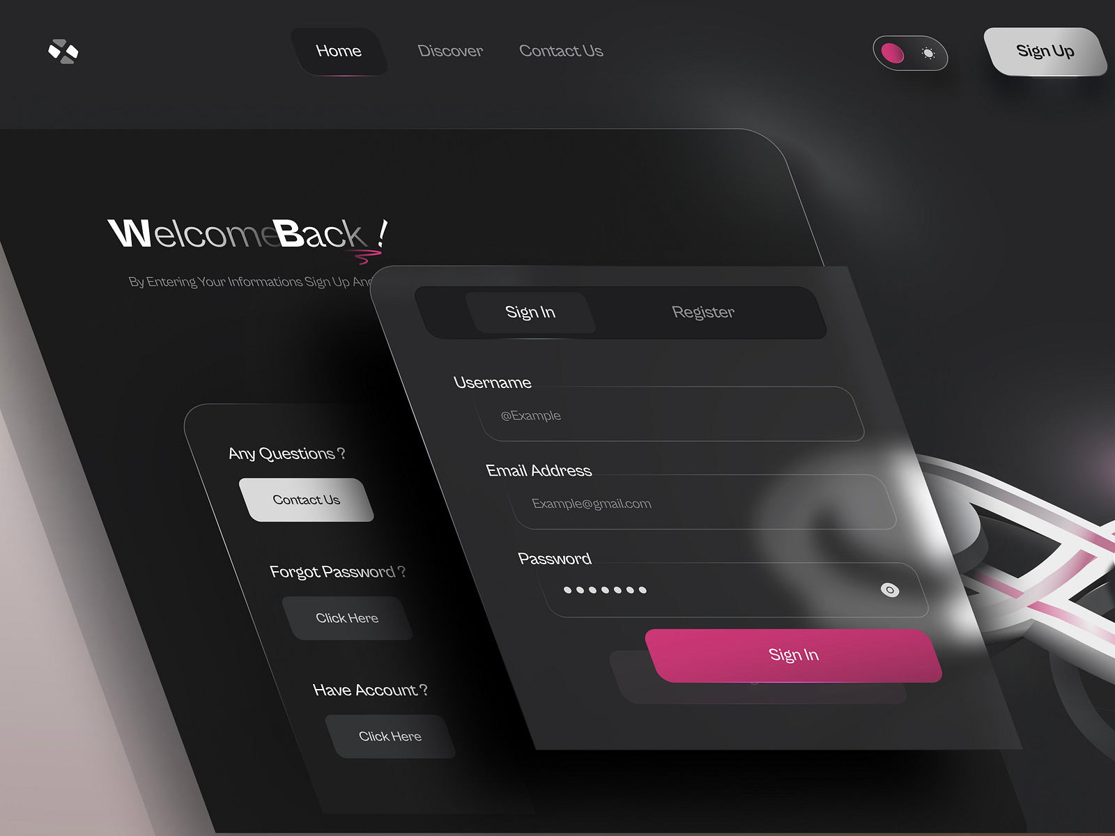 Login Form Dark Theme Ui Design 🩶🔥 by Delsa Taghizade on Dribbble
