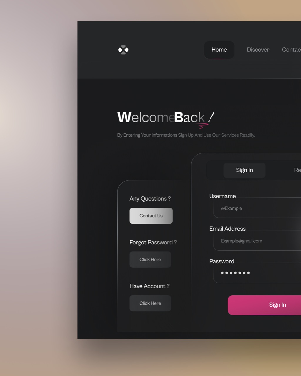 Login Form Dark Theme Ui Design 🩶🔥 by Delsa Taghizade on Dribbble