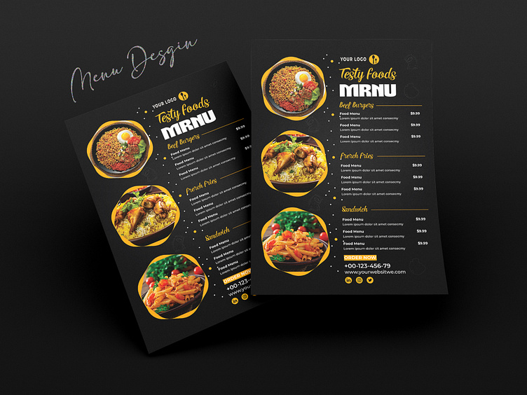 Presenting Our Latest Menu Design by KAWSAR AHMED on Dribbble