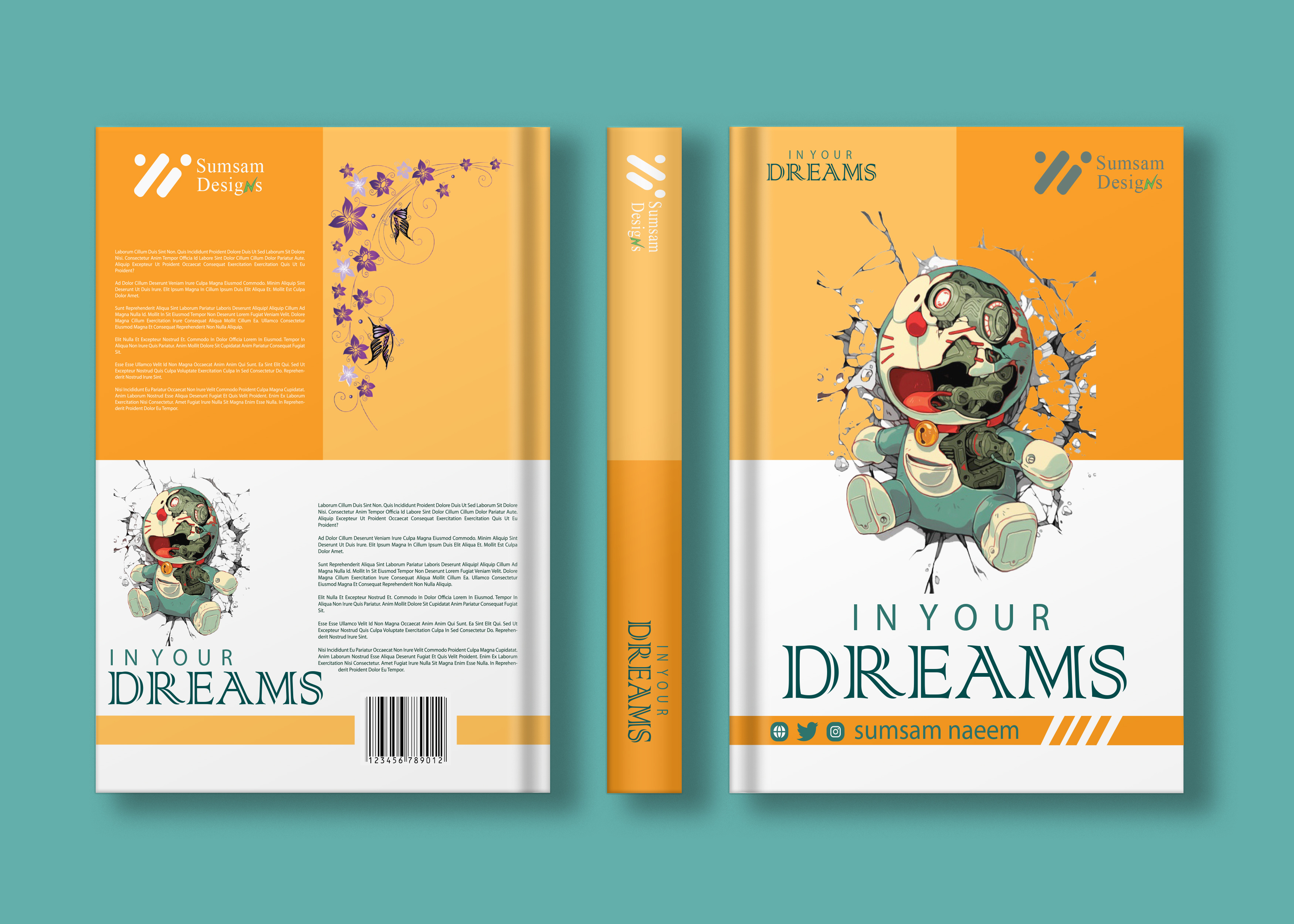 Amazing book cover designs by Saam.graphics on Dribbble