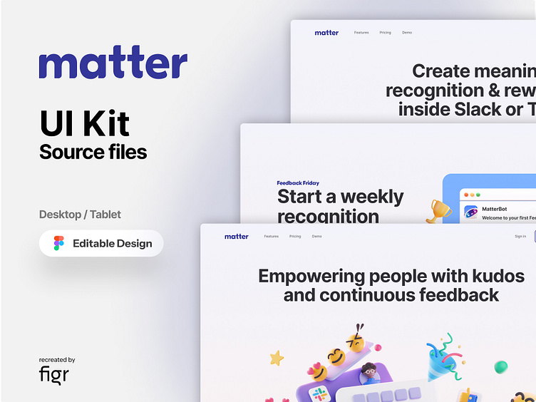 Make Matter UI your own by Figr Design on Dribbble