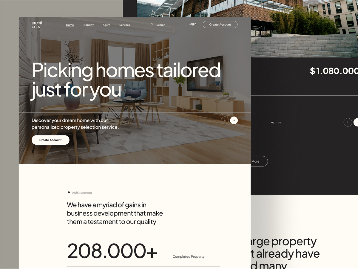 Real Estate Website designs, themes, templates and downloadable graphic ...
