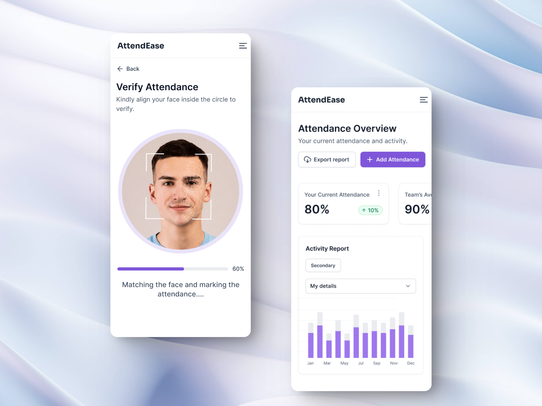 Attendance System Dashboard by Nilansh Sharma on Dribbble