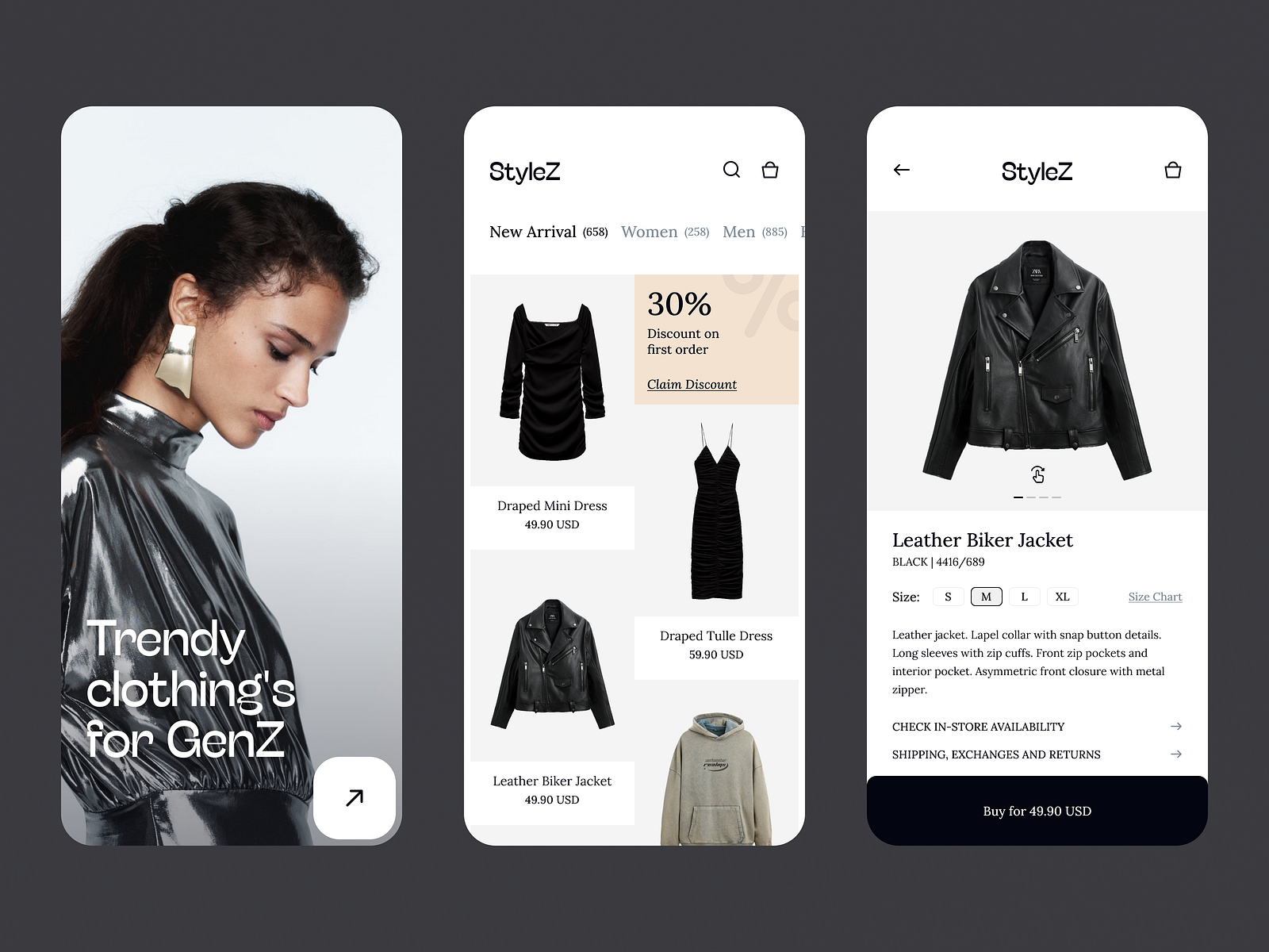 Clothing App UI by Raju Husen for Quari Lab on Dribbble