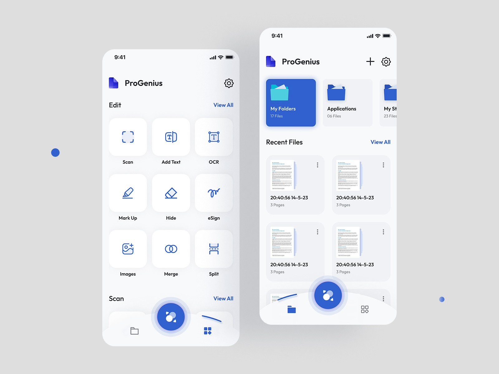 ProGenius | PDF Scanner App by Caveman Studios on Dribbble