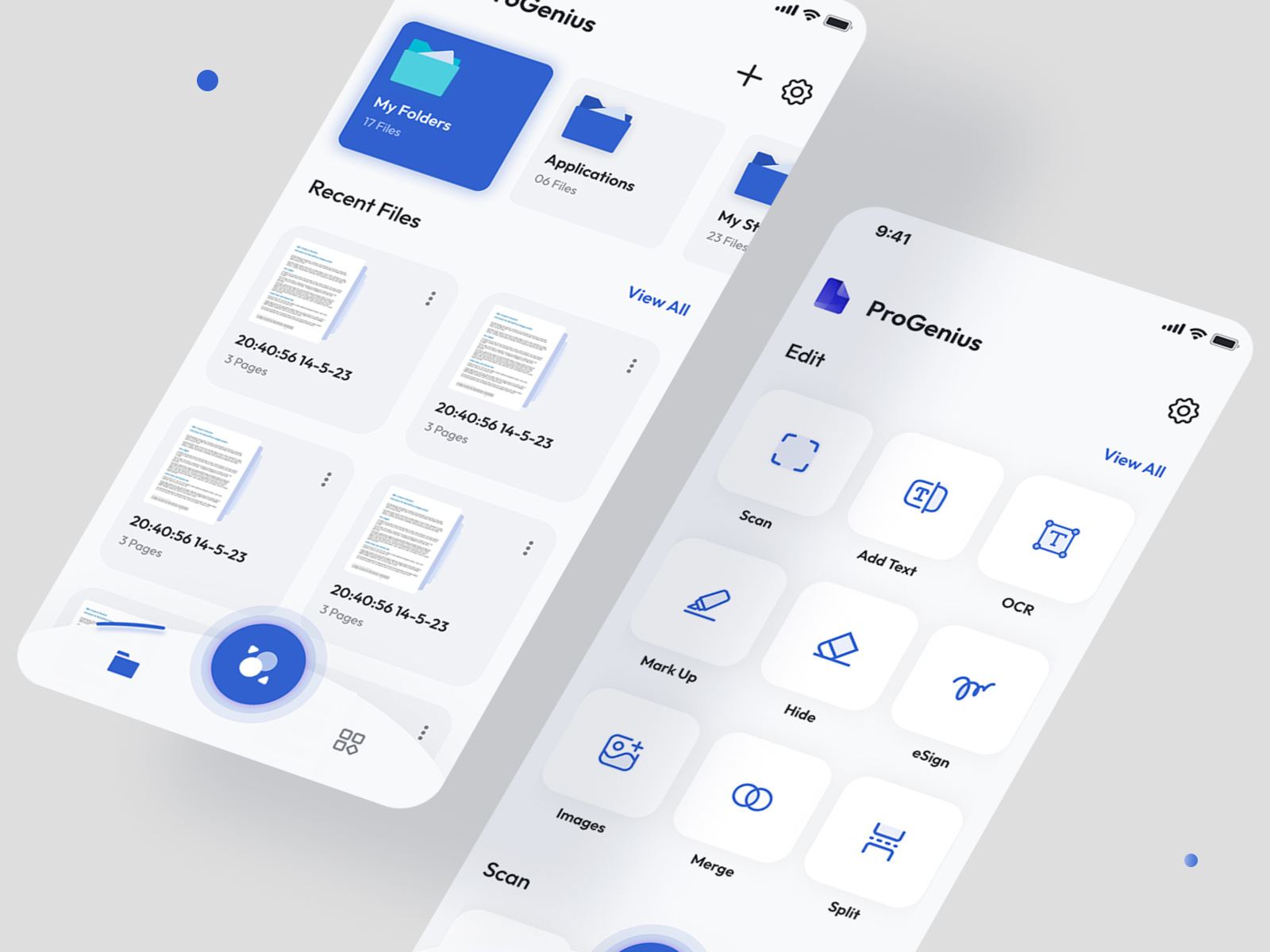 ProGenius | PDF Scanner App by Caveman Studios on Dribbble