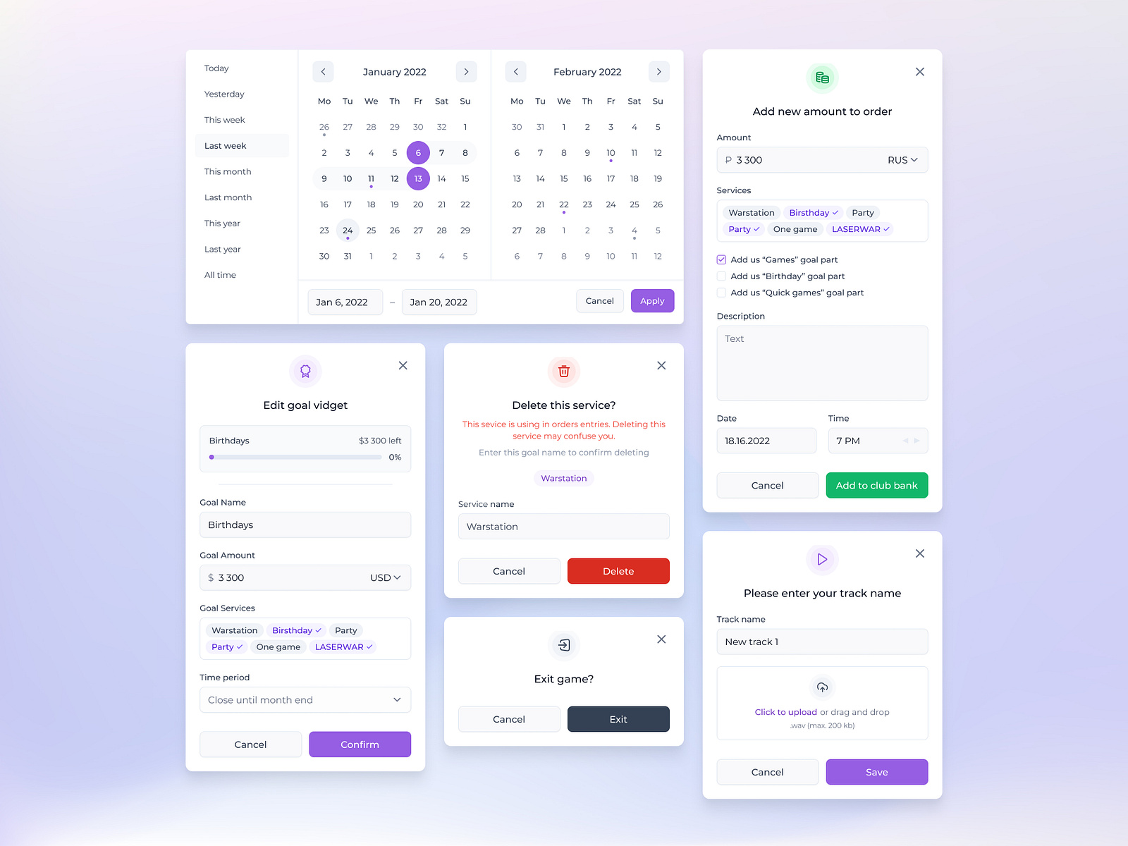 Warstation · Modals & Dialogs by Serge Fomichev on Dribbble Warstation · Modals & Dialogs by Serge Fomichev on Dribbble