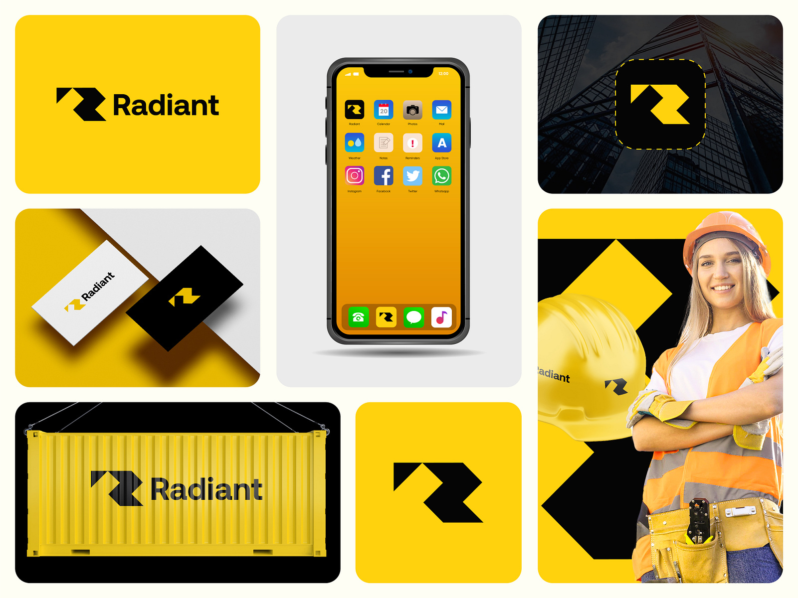 Radiant logo design | Real estate logo by Mehedi Hasan on Dribbble