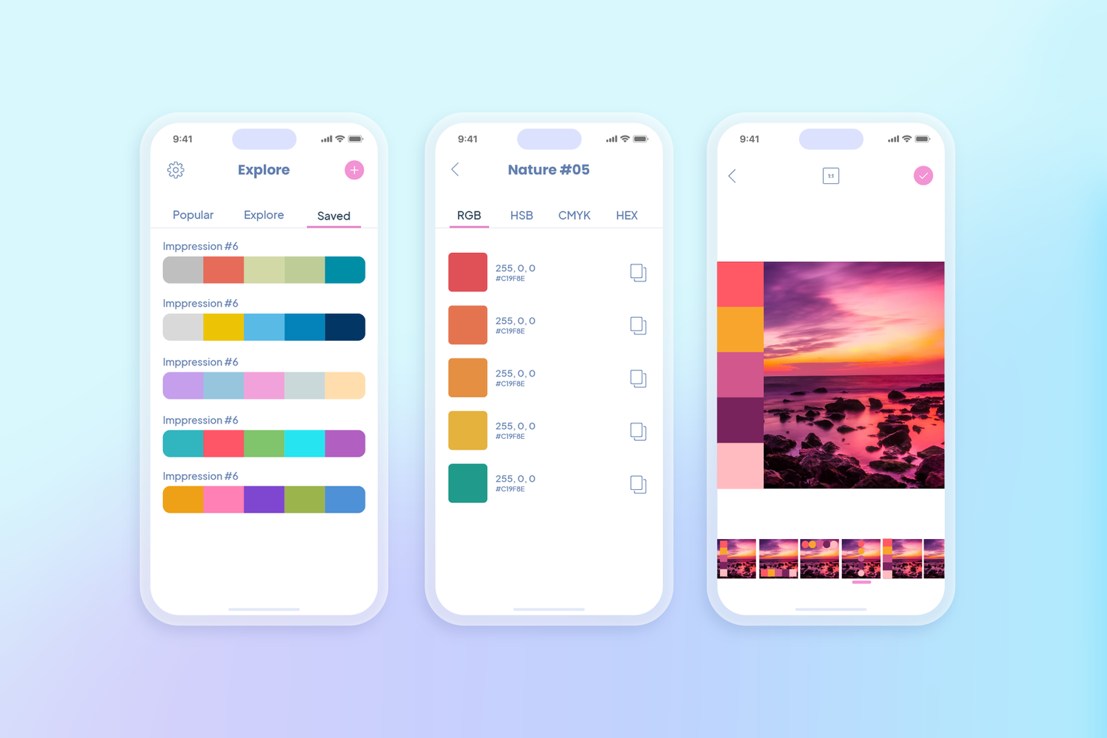 Drop App - Color Palette Creator by Ivan Mišić on Dribbble