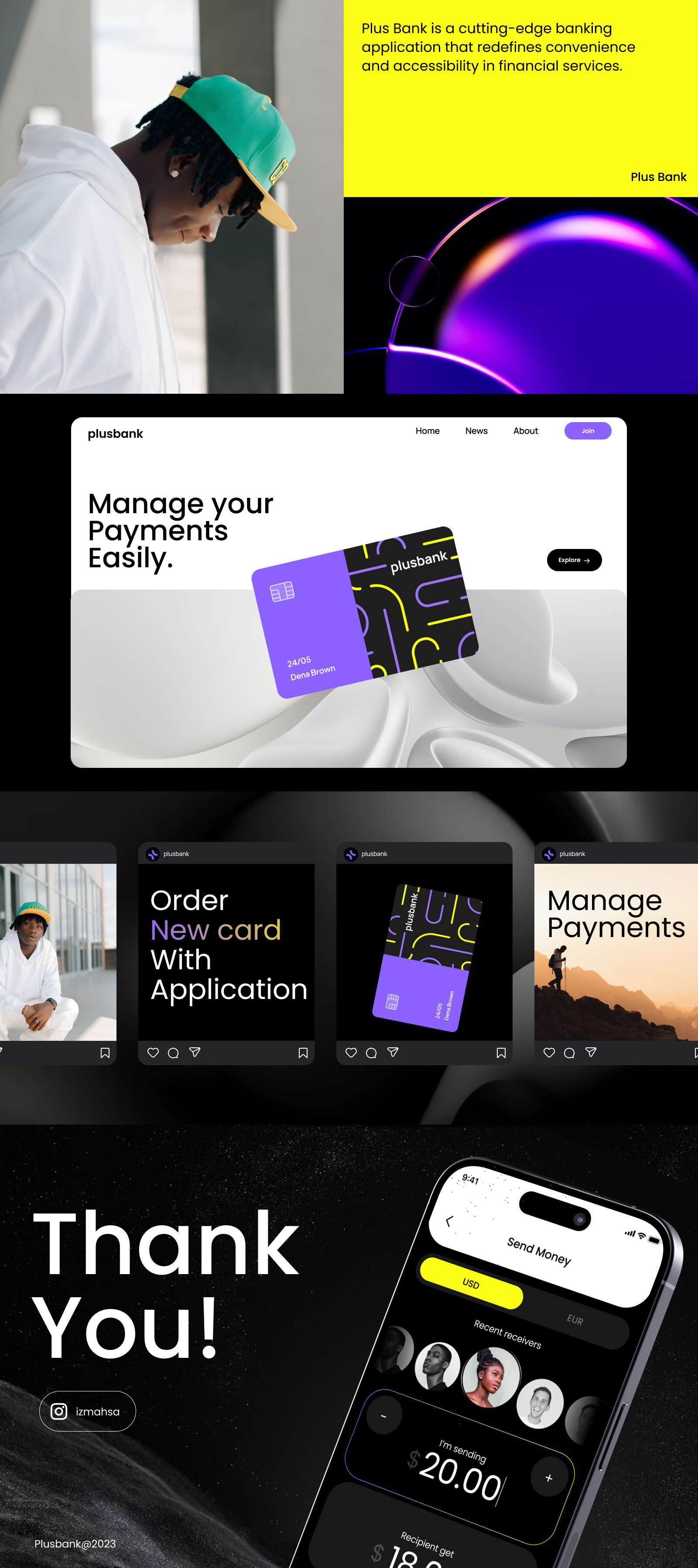Plus Bank Application ( 🛍️ Download full screens) by Izmahsa for Geex ...