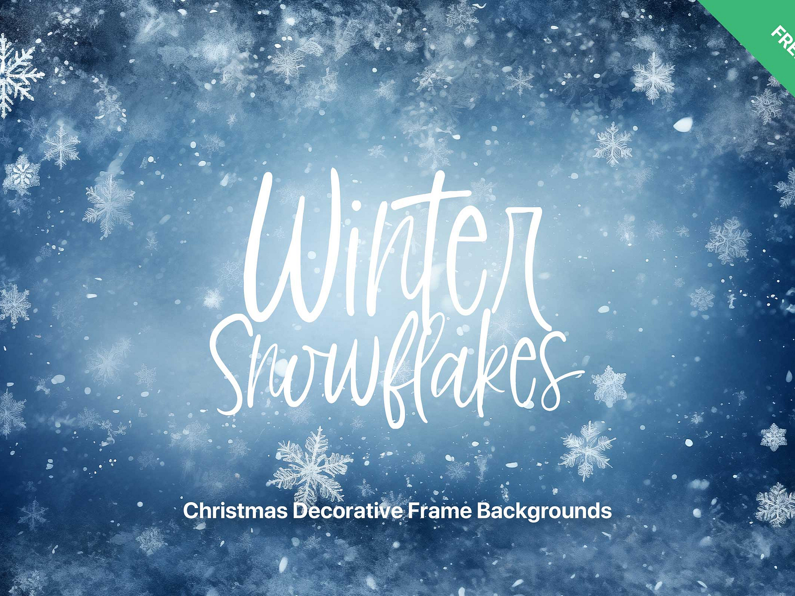 Free Winter Snowflakes Frame Textures by themefire on Dribbble
