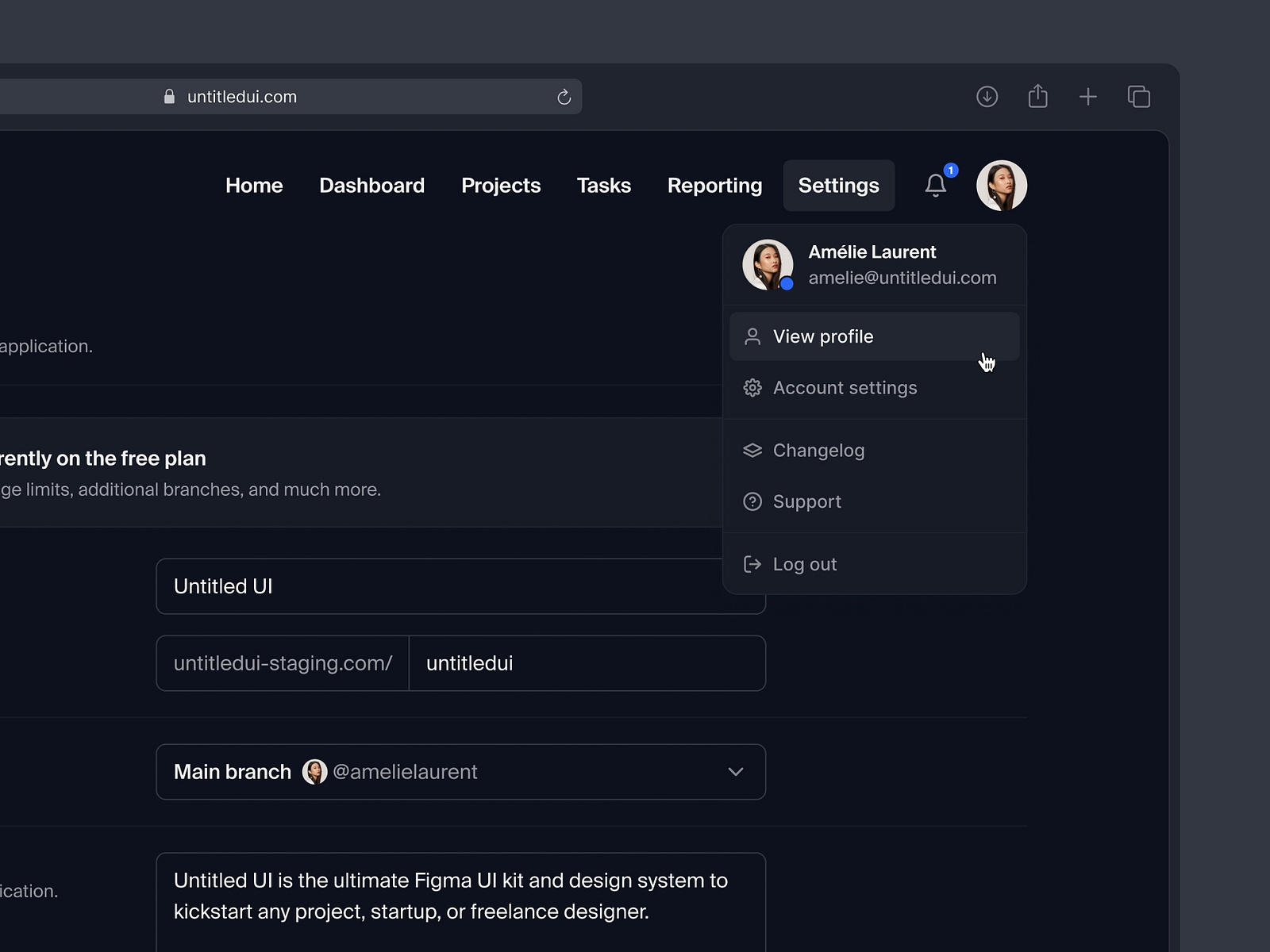 General settings — Untitled UI by Jordan Hughes® on Dribbble