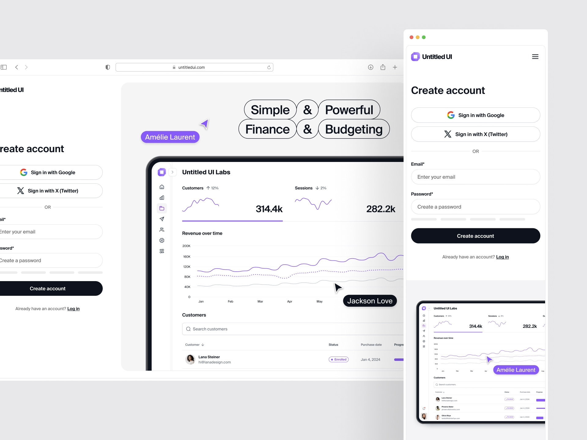 Create account — Untitled UI by Jordan Hughes® on Dribbble