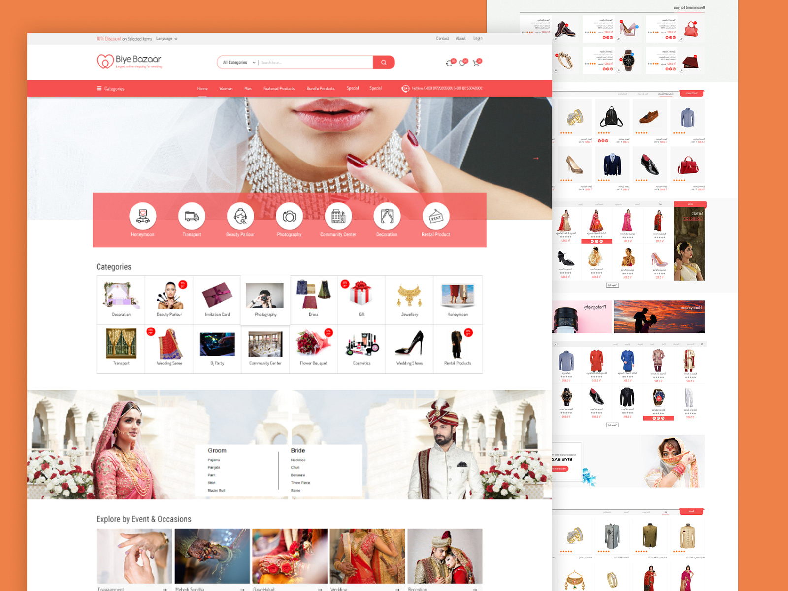 ⚡ Biye Bazaar website by ⚡ Hamim Khan| AI-Based UI UX Designer on Dribbble