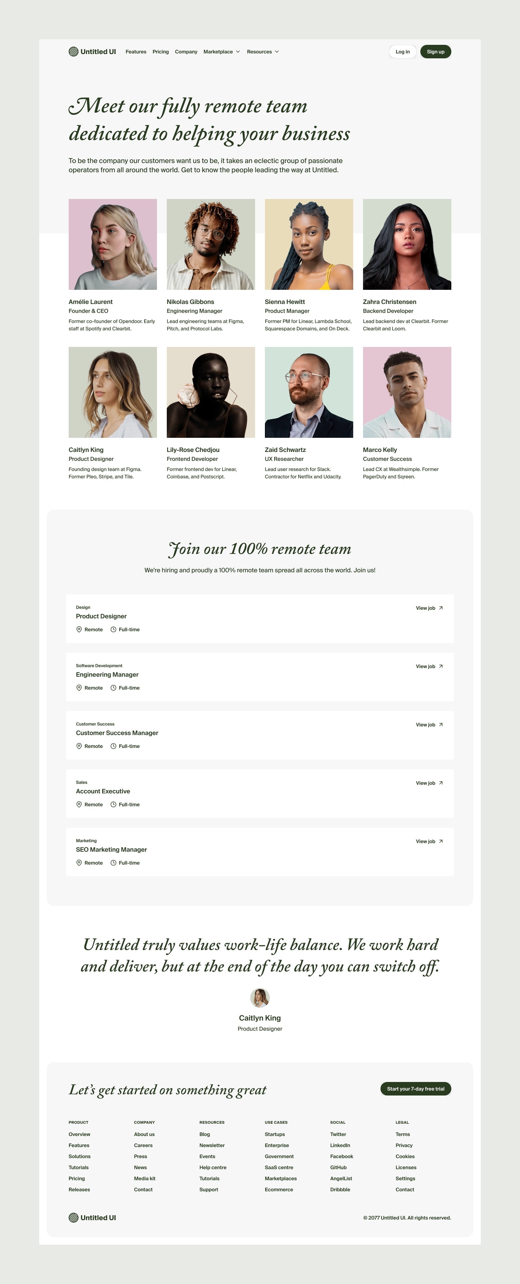 Our team — Untitled UI by Jordan Hughes® on Dribbble