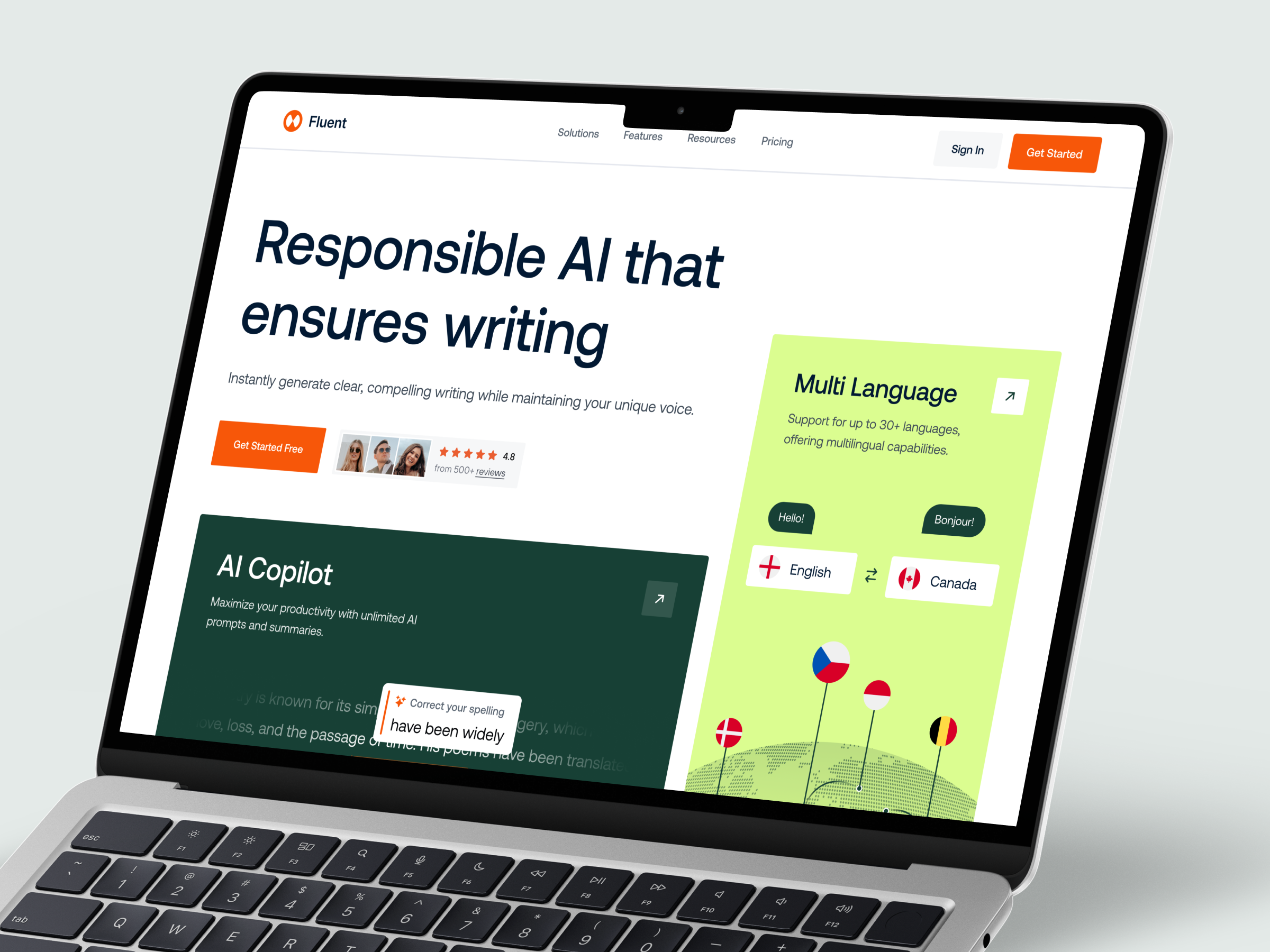 Fluent - AI Translate Landing Page by Dipa UI/UX for Dipa Inhouse on ...