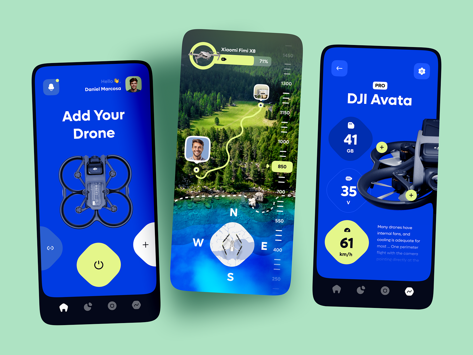 Drone Control Mobile App by Bogdan Nikitin for Nixtio on Dribbble