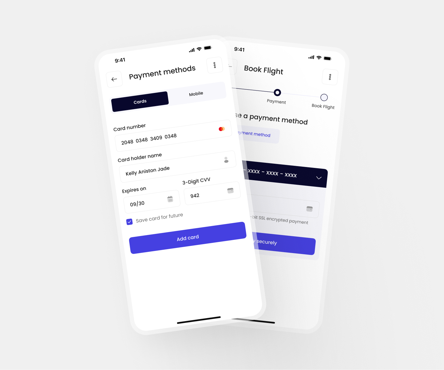 Payment screens - App Design by Sahil Mondal (AlphaCrease Creations) on ...