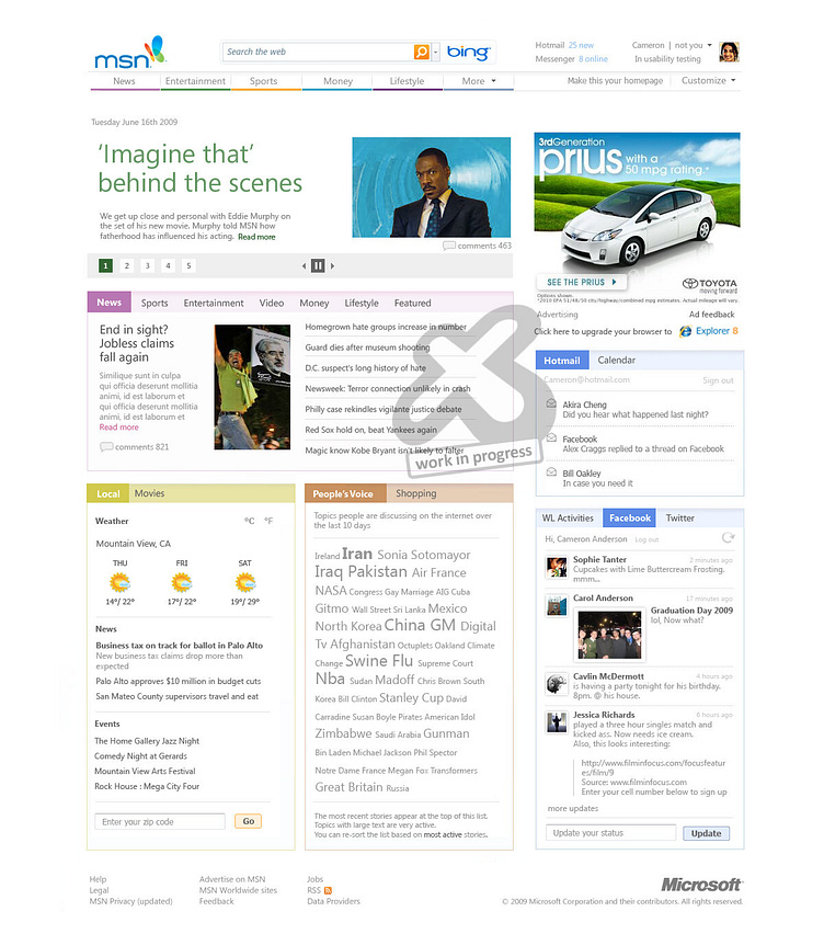 MSN - Social Edition by Mark Oliver on Dribbble