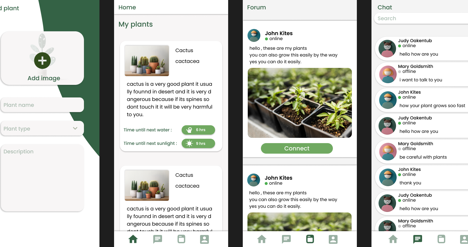 Plant app UI design by Umair Ahmed Siddiqui on Dribbble