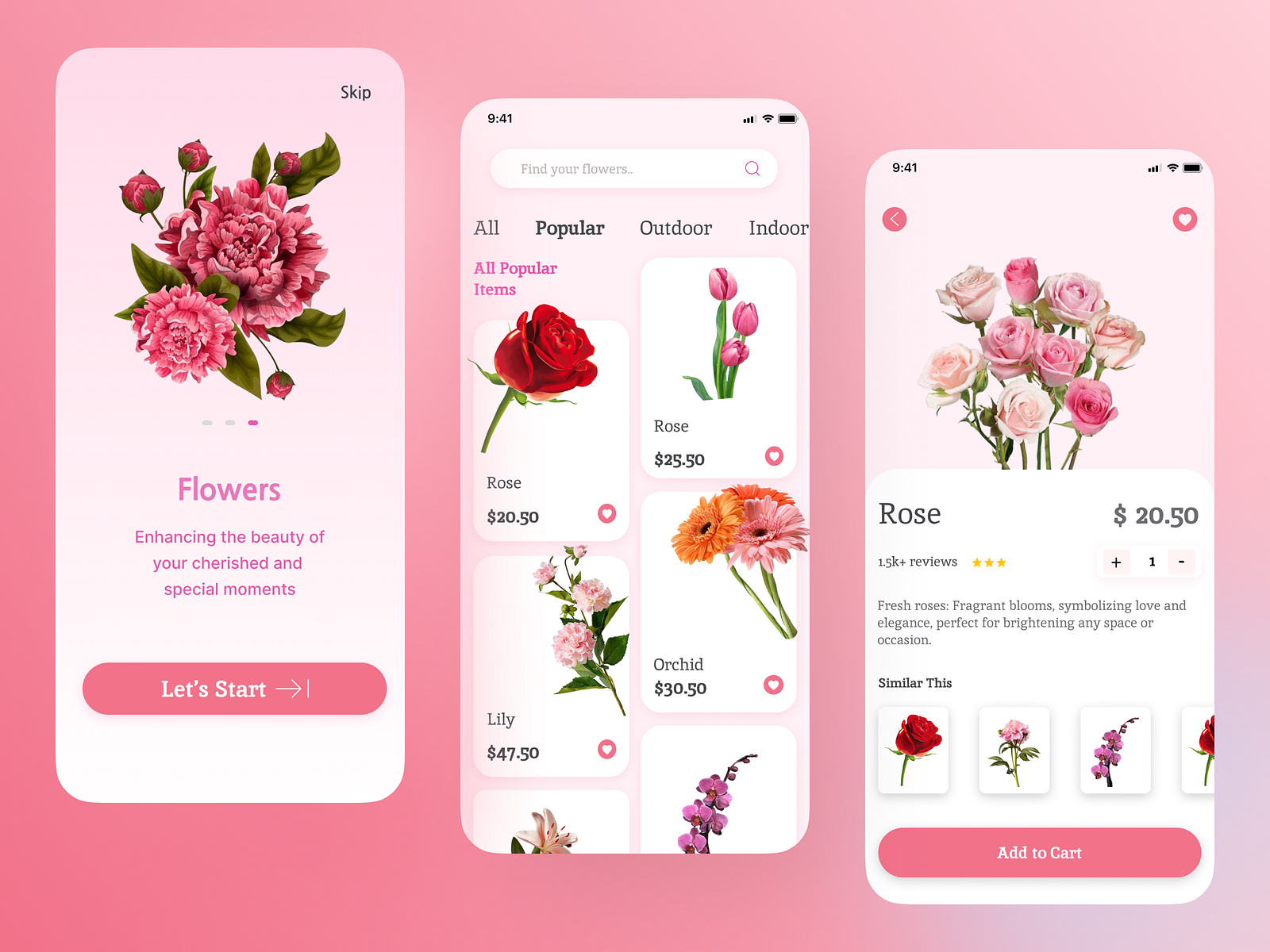 Flower Shop App by Sumaiya Siddiqua on Dribbble