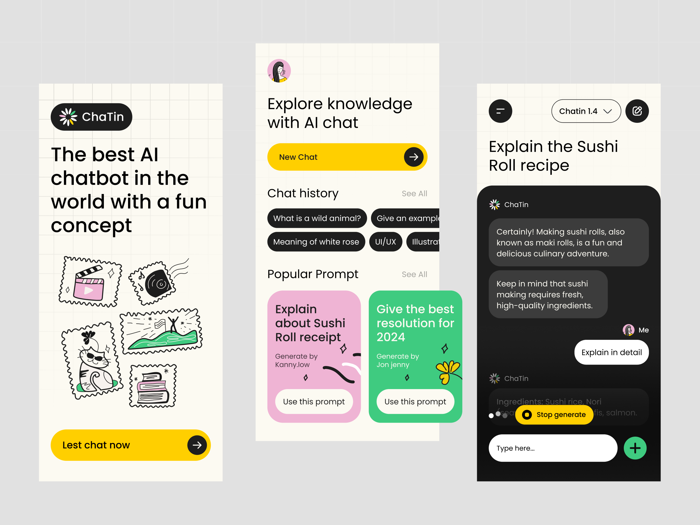 ChaTin - AI Chatbot app by Rizki Padilah for Orenji Studio on Dribbble