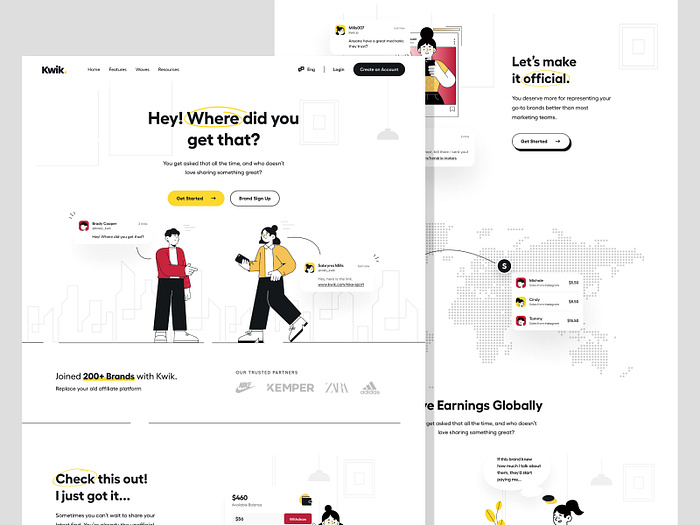 Trending Website, Landing Page and Splash Page Designs on Dribbble