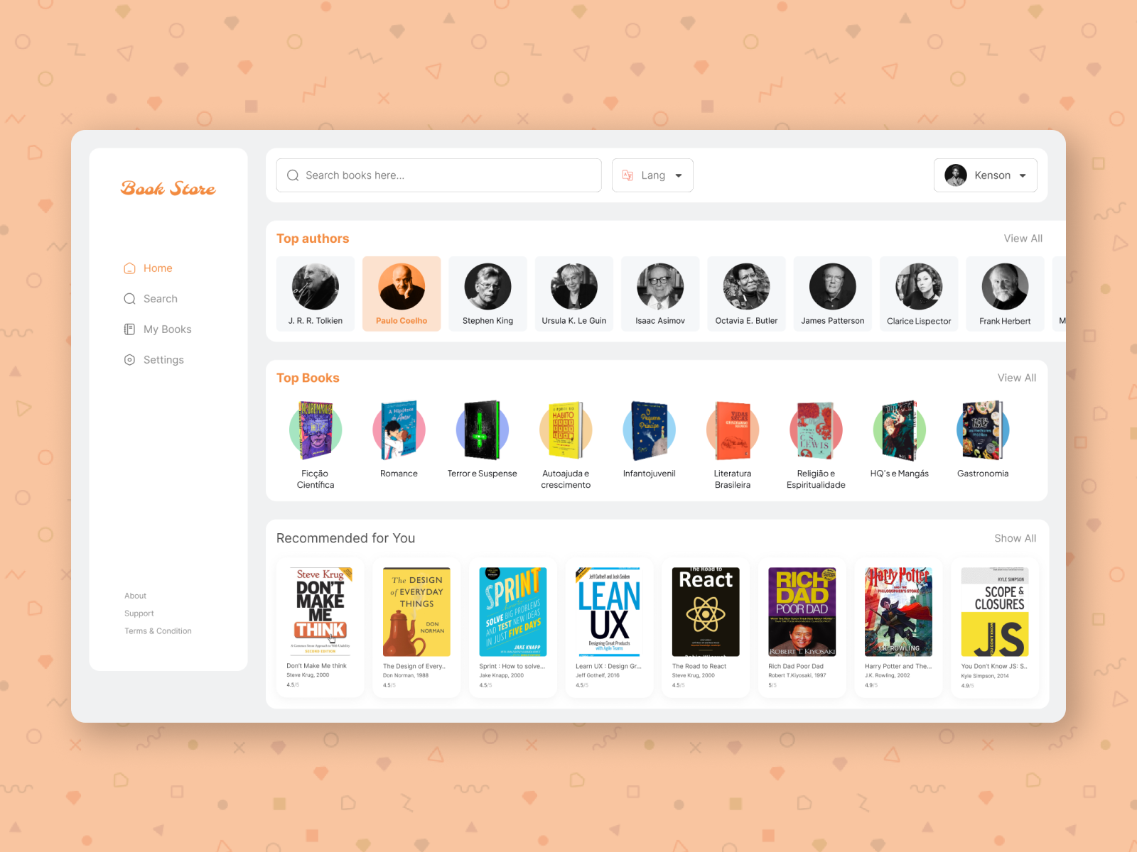 Book Store Web Design designs, themes, templates and downloadable ...