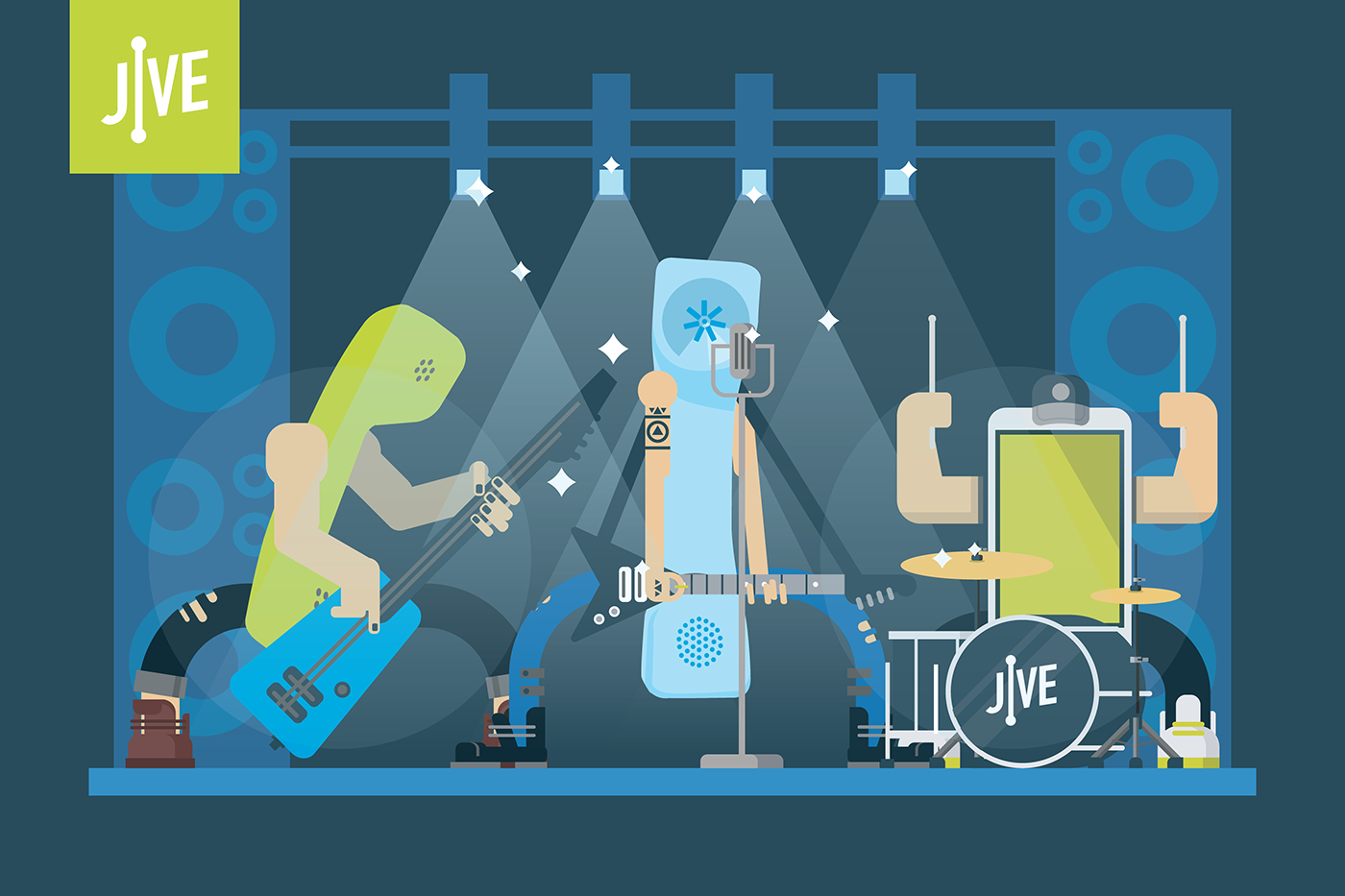 Jive Poster by Paul Browning on Dribbble