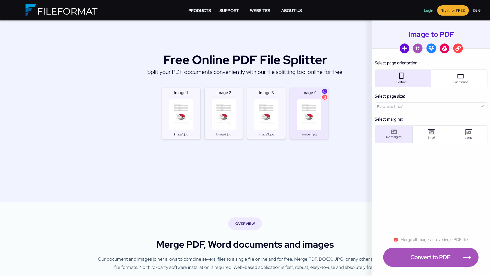 PDF Splitter - Web app UI by Ashhad Khan on Dribbble