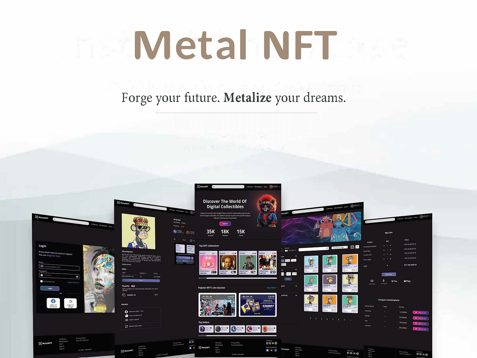 Metal NFT Marketplace Website (Concept) by Sajith Harshana on Dribbble