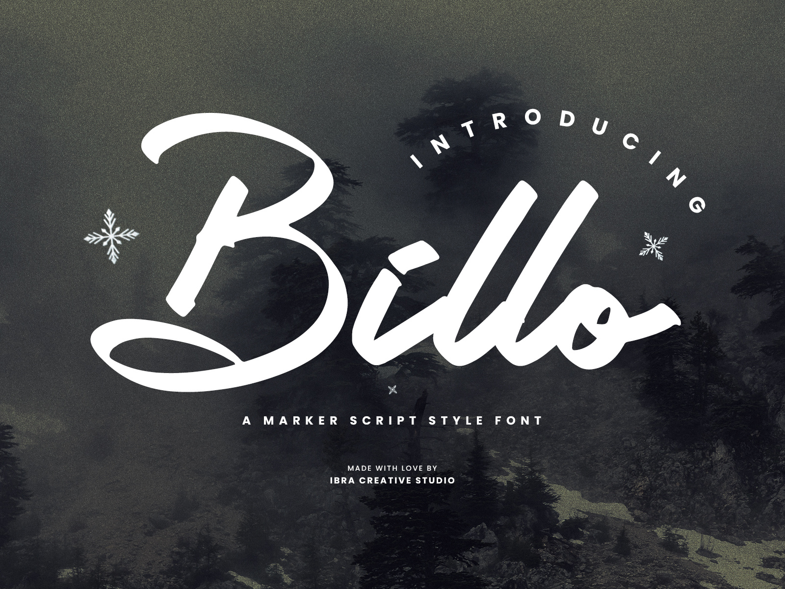 Billo – A Marker Script Style Font by Ibra Creative on Dribbble