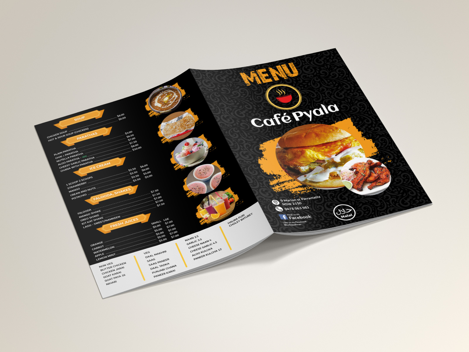Restaurant Menu Book Design by Graphic Advice on Dribbble