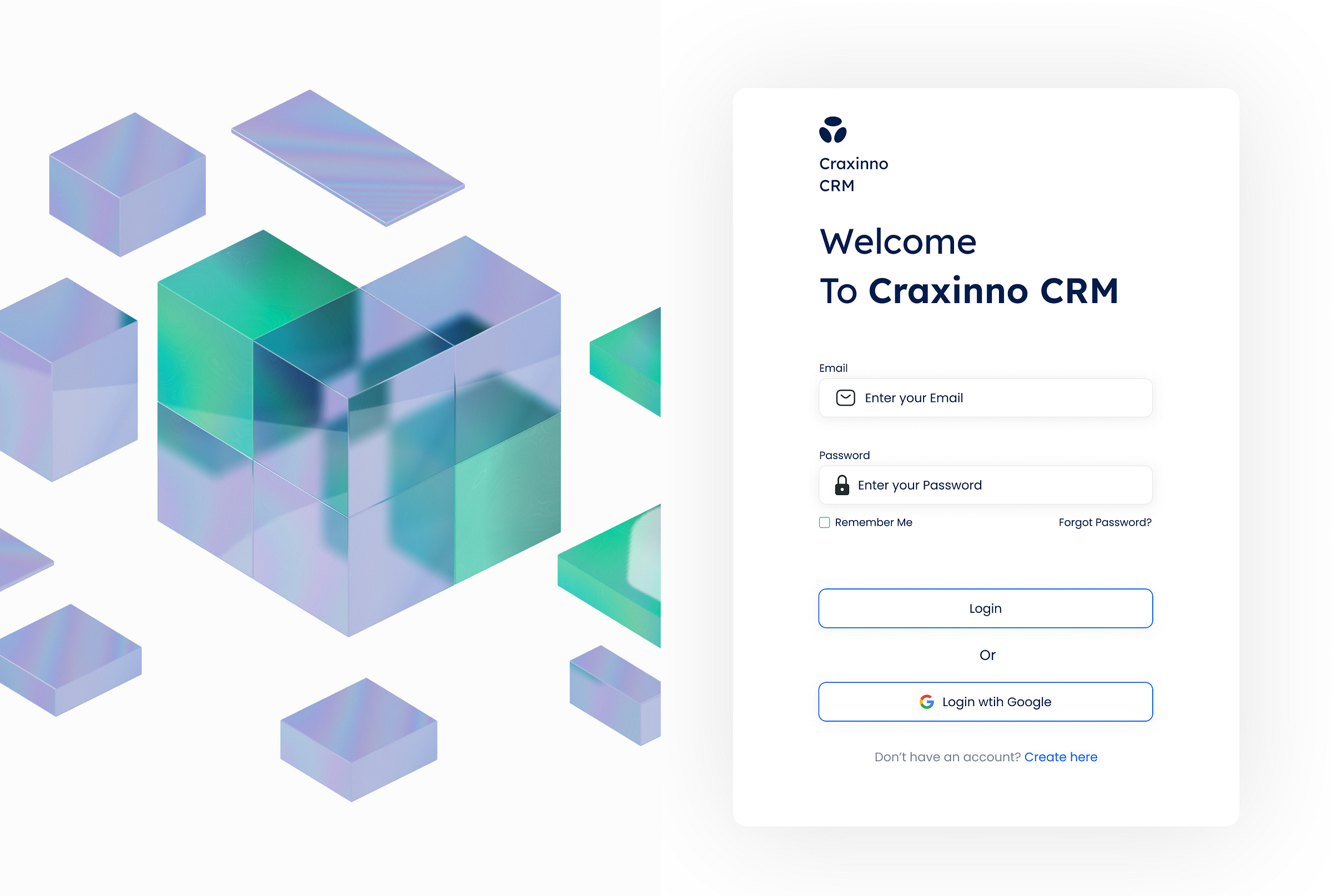 LOGIN PAGE by Craxinno Technologies Private Limited. on Dribbble