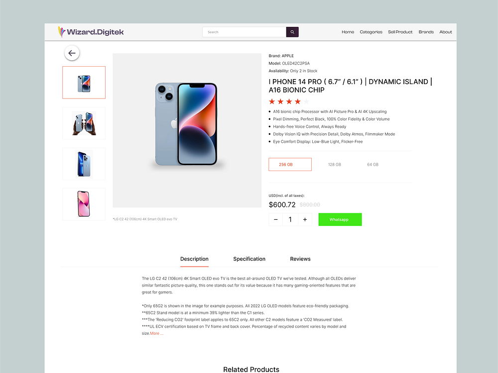 Product Detail Page designs, themes, templates and downloadable graphic ...