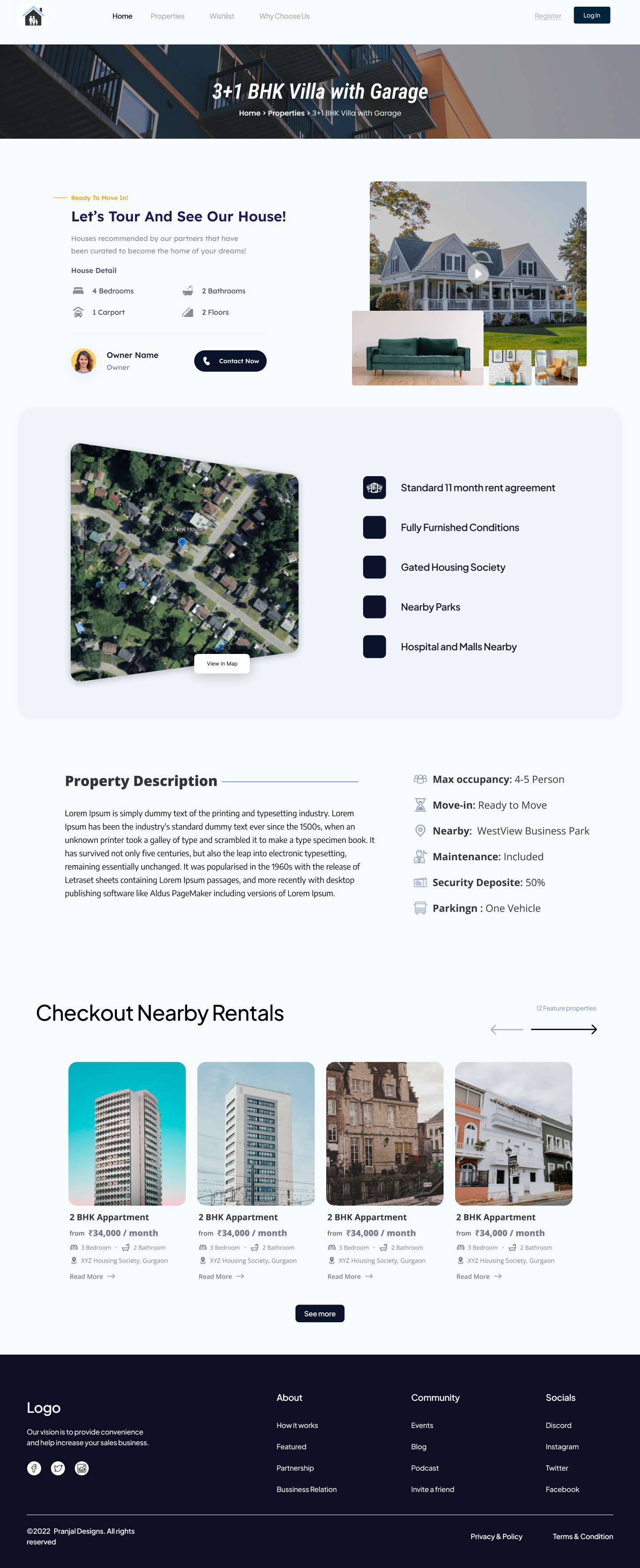 Property Detail designs, themes, templates and downloadable graphic ...