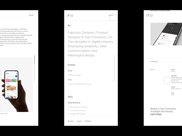 Browse thousands of Minimalist Developer Portfolio images for design ...