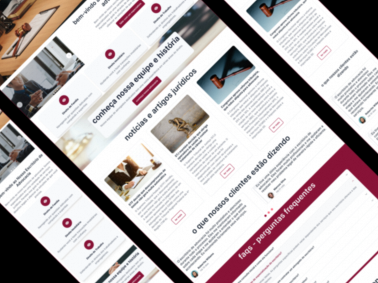 Layout - UX - UI - Advocacia - ATTORNEY by Mikael Meira on Dribbble