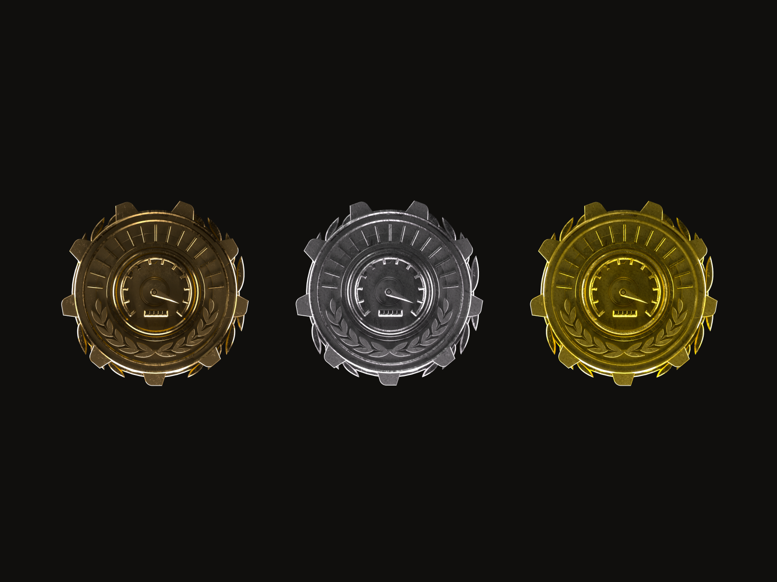Automotive Achievement 3D Badges by Ben Kókolas on Dribbble