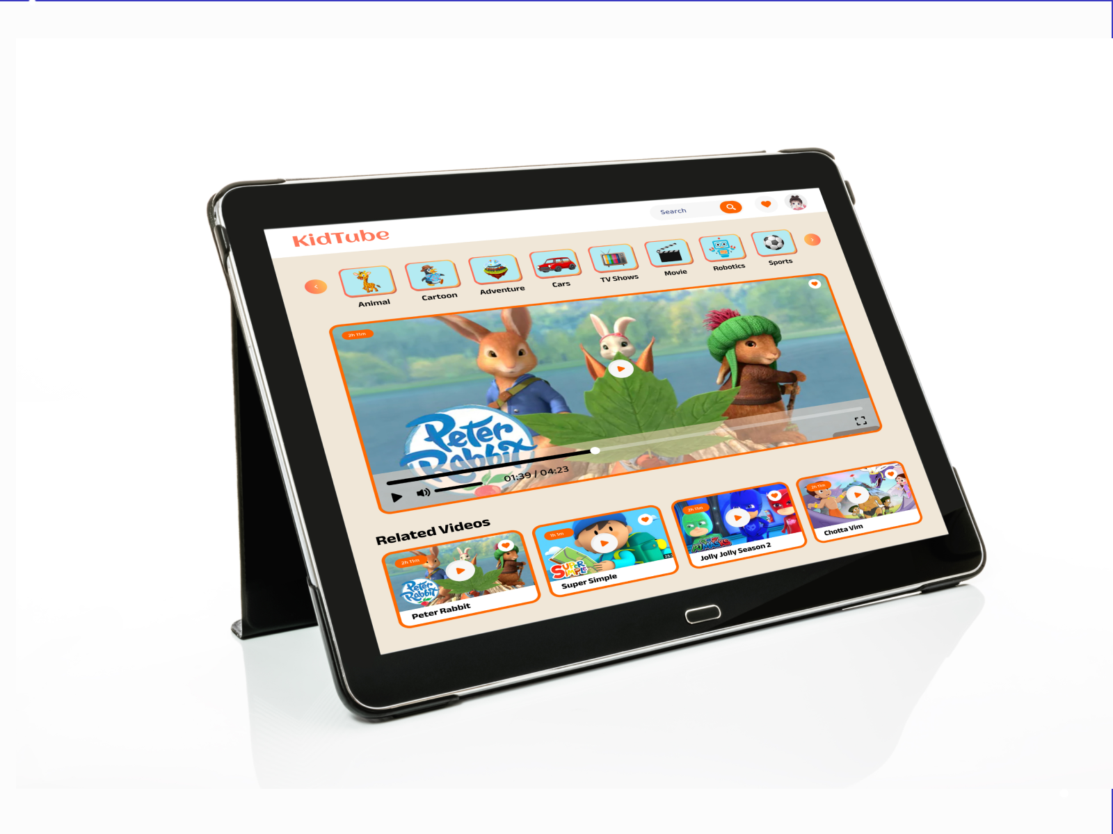 KidTube- Responsive Mobile App Design by Jeff Brock on Dribbble