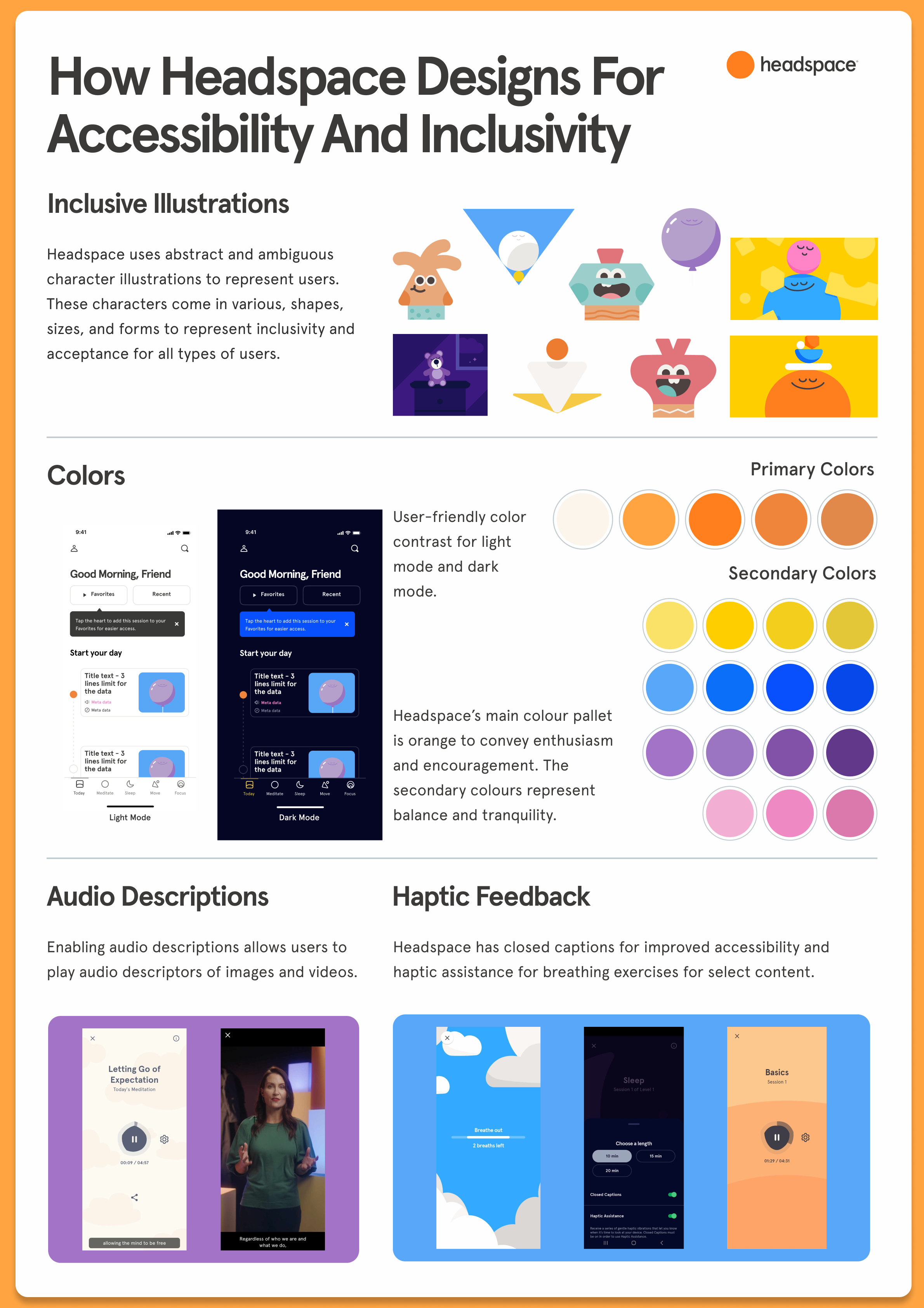 Headspace Infographic by Monique Danao on Dribbble