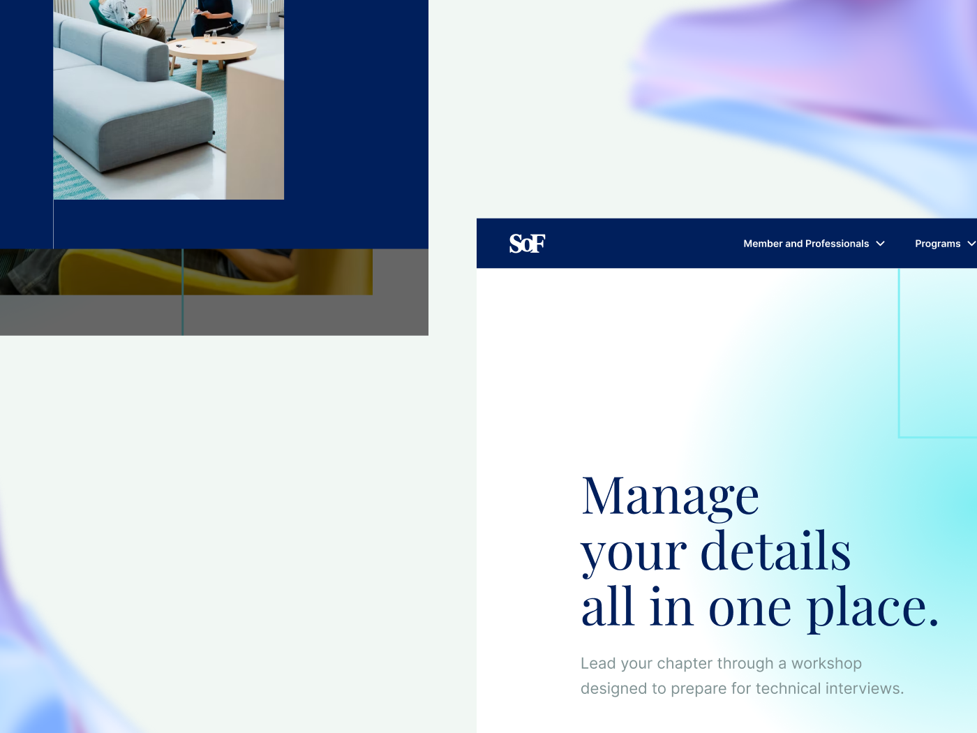 SOF — Web Layout by EDUARDO ⬤ CARBALLO → UX/UI on Dribbble