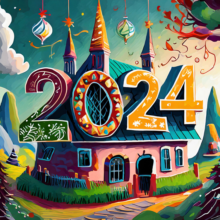 HAPPY NEW YEAR 2024 by MD YEASIN ALI on Dribbble