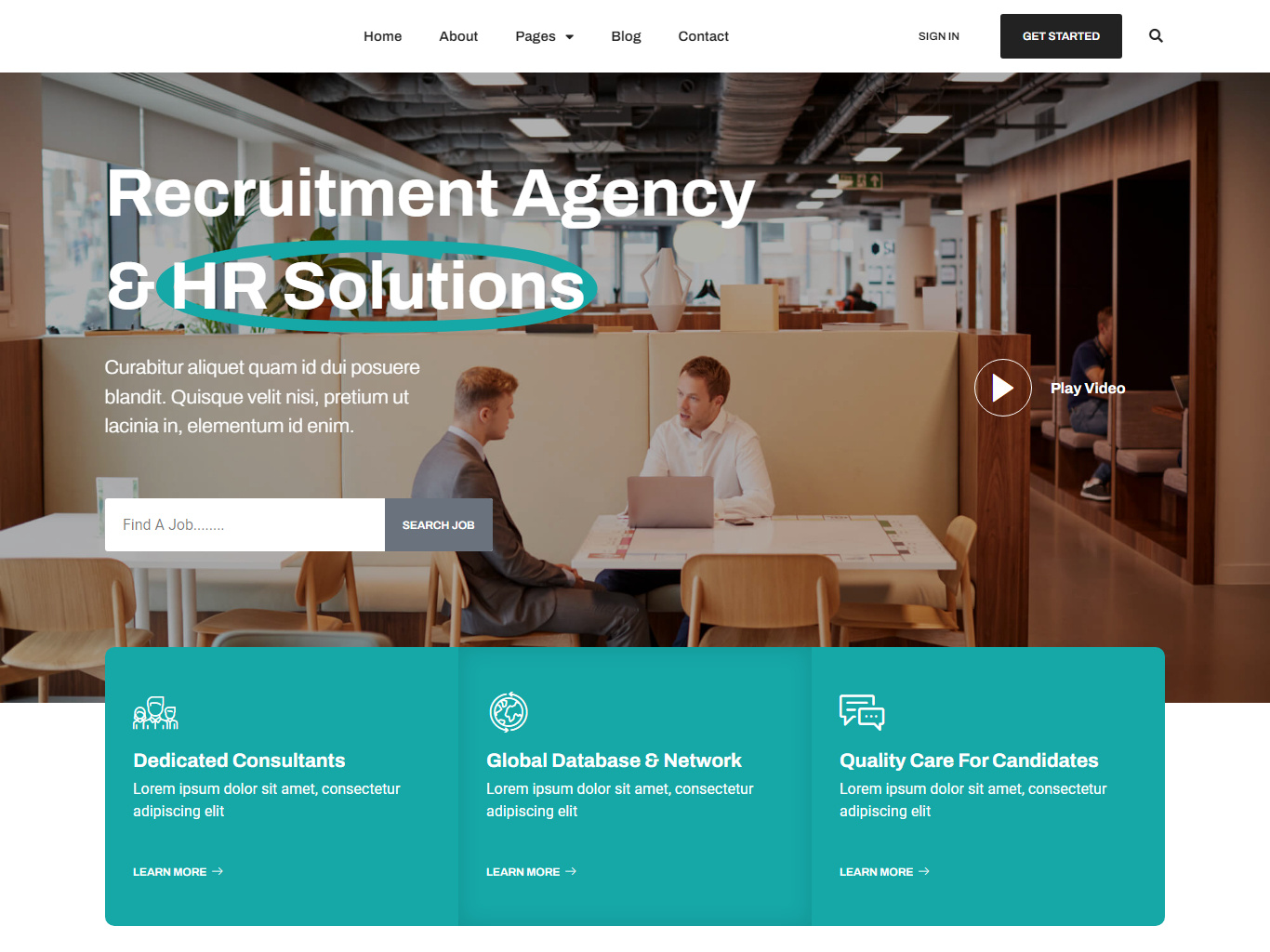 Human Resource Management Website by Riaad Arif on Dribbble