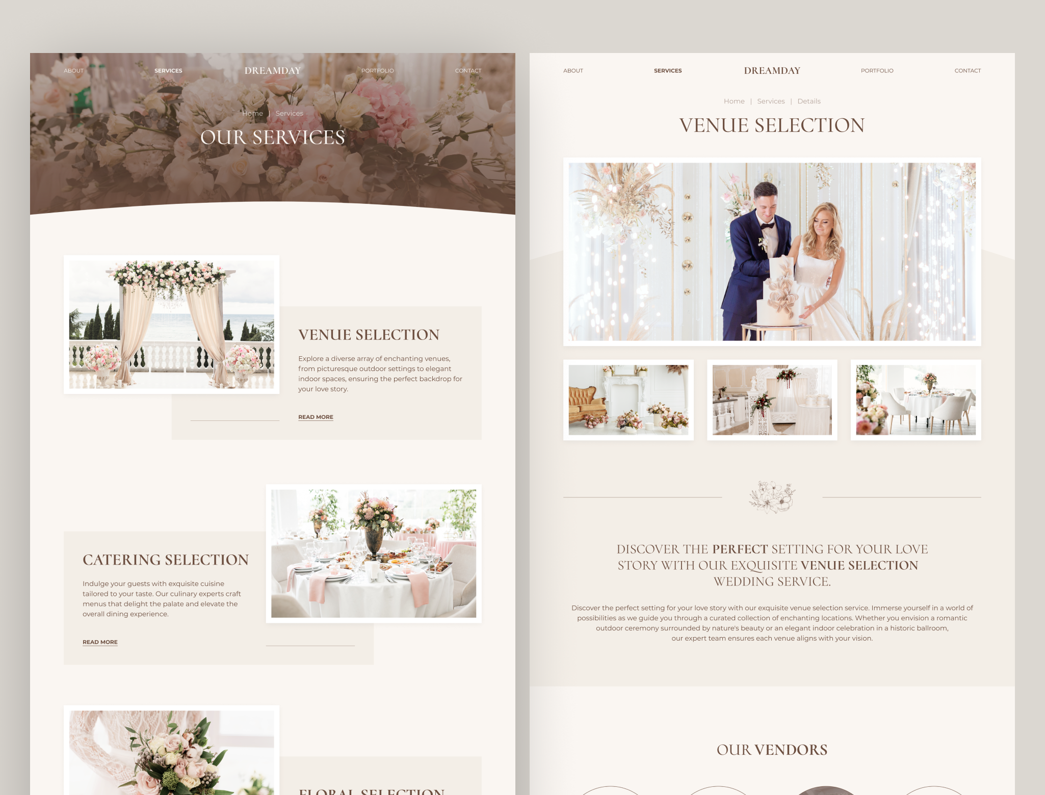 DreamDay - Wedding Planner Landing Page Figma Template by Ahmad S ...
